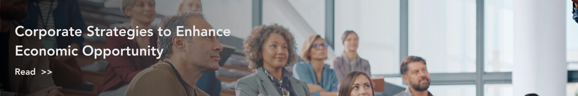 Corporate Strategies to Enhance Economic Opportunity