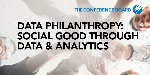 Data Philanthropy: Social Good through Data & Analytics