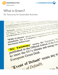 What is Green? EU Taxonomy for Sustainable Activities